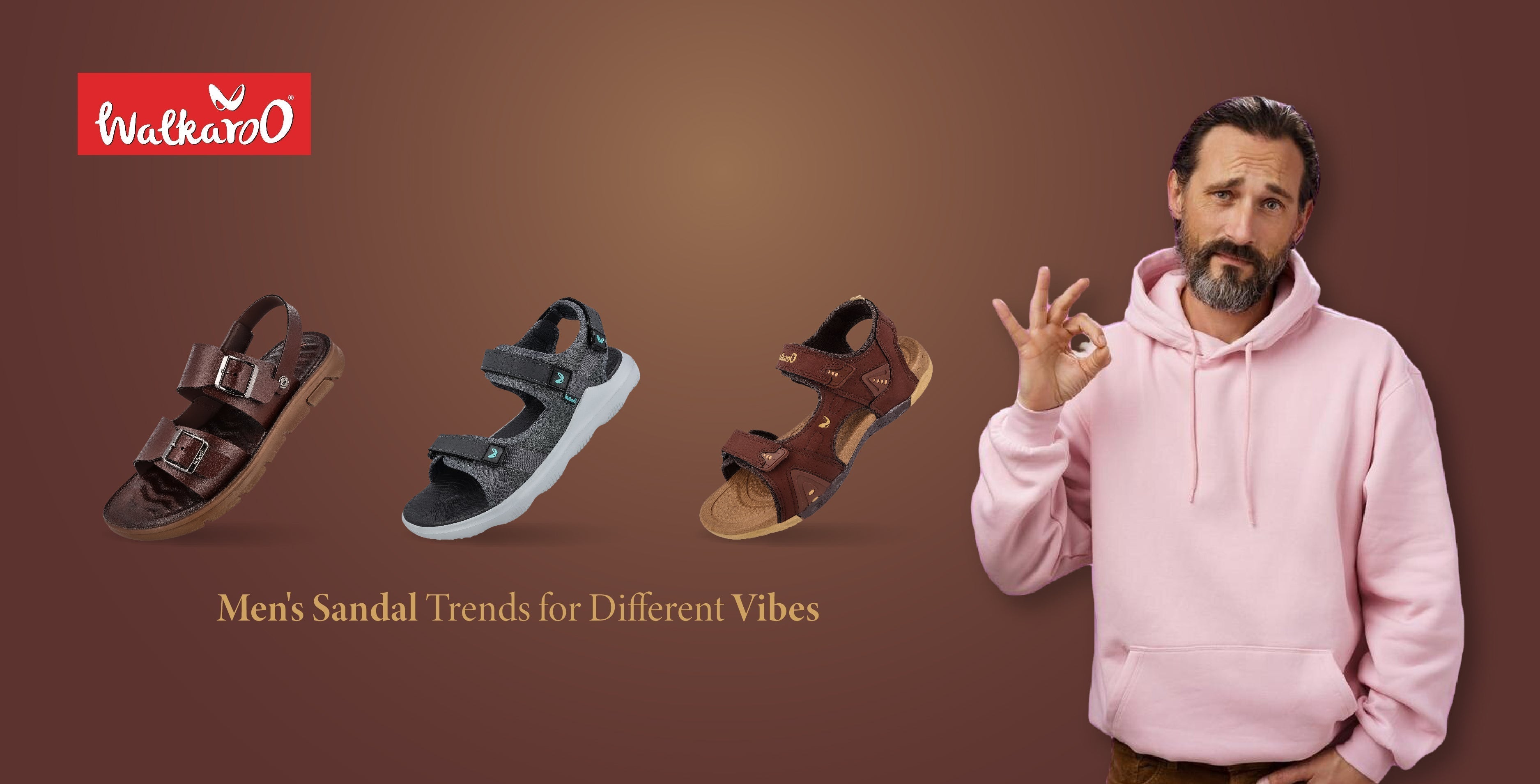 Latest Men's Sandal Trends to Follow – Walkaroo Footwear
