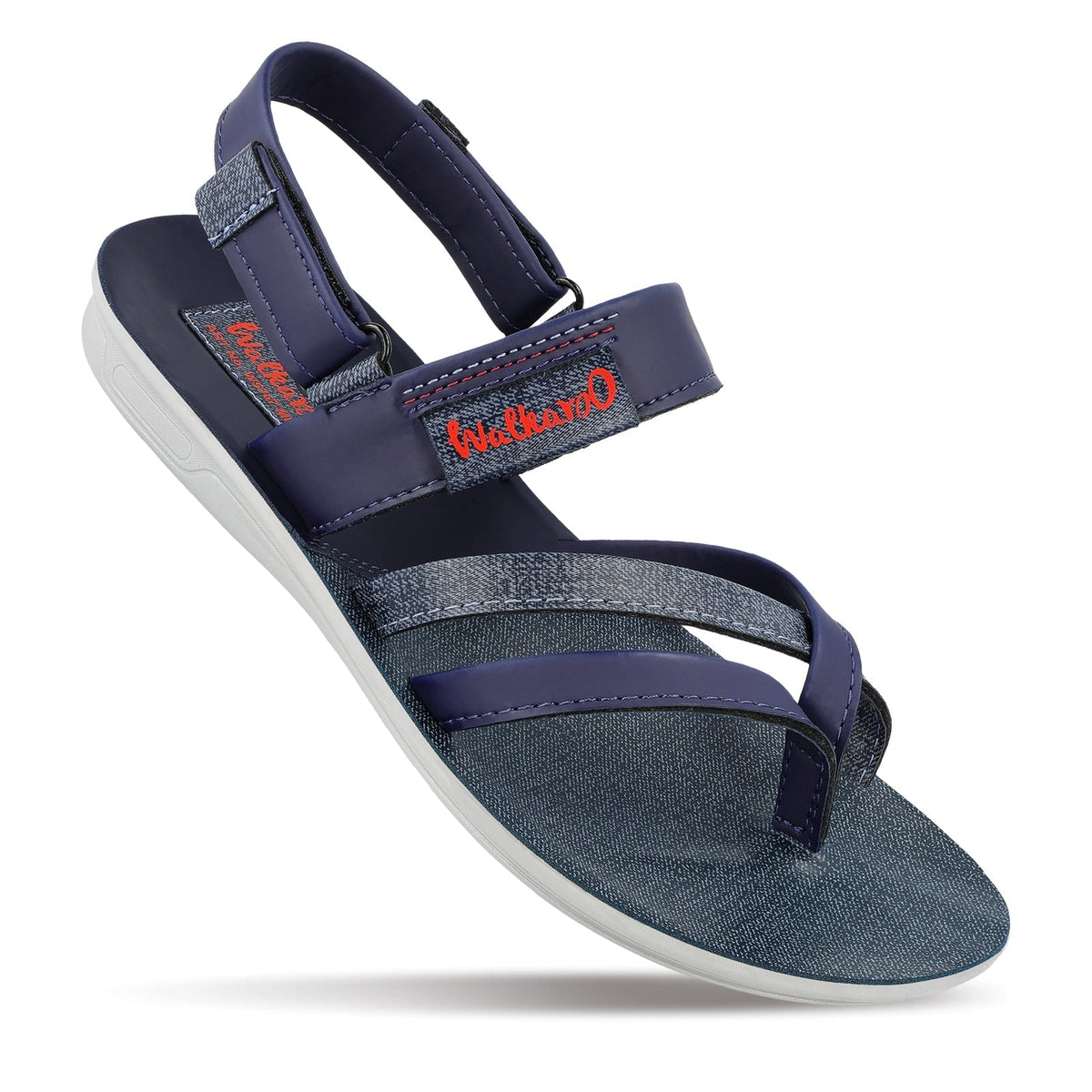 Buy Walkaroo Boys Strappy Slide Sandals W5767 Blue Grey Online at Best ...
