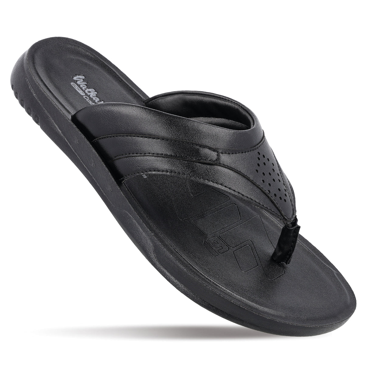 Buy Men's Daily Wear V-Strap Sandals - WGP50023 Black Online – Walkaroo ...
