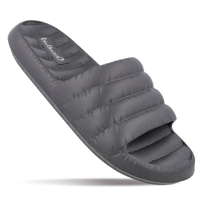 Men's Flip Flop Sliders - WC8770 Dark Grey – Walkaroo Footwear