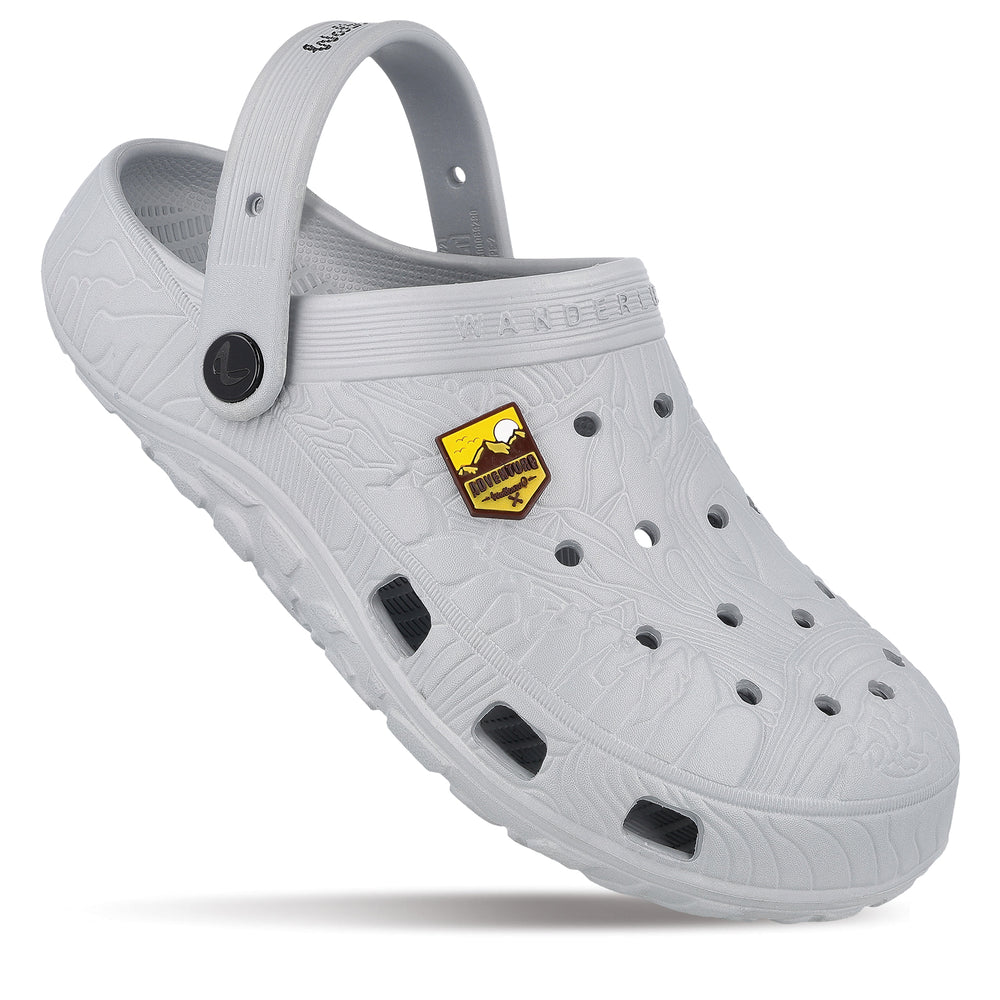 Men's Clogs - WC8801 Light Grey – Walkaroo Footwear
