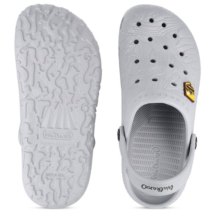 Men's Clogs - WC8801 Light Grey – Walkaroo Footwear