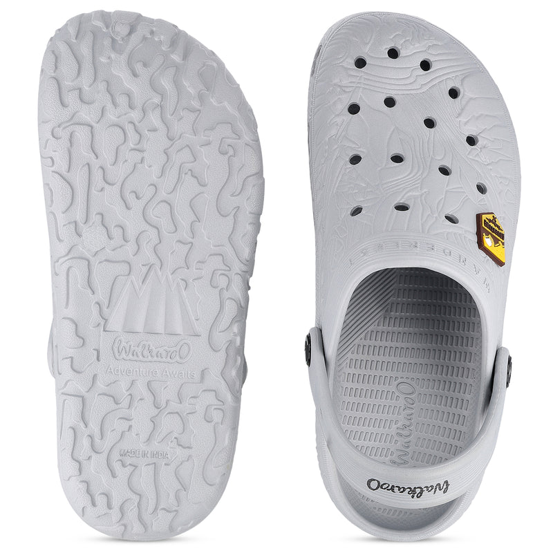 Men's Clogs - WC8801 Light Grey – Walkaroo Footwear