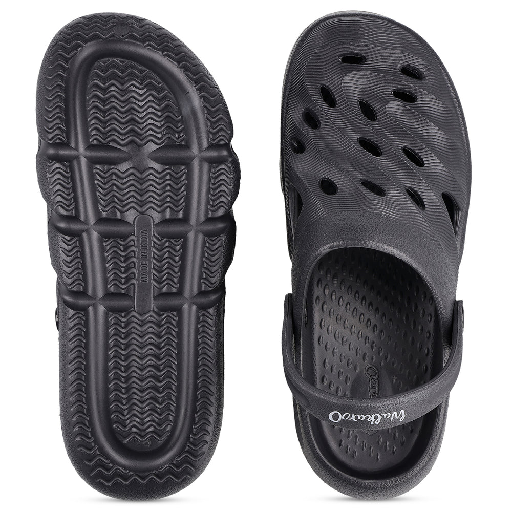 Shop Men's Clogs - WC8732 Dark Grey Online – Walkaroo Footwear