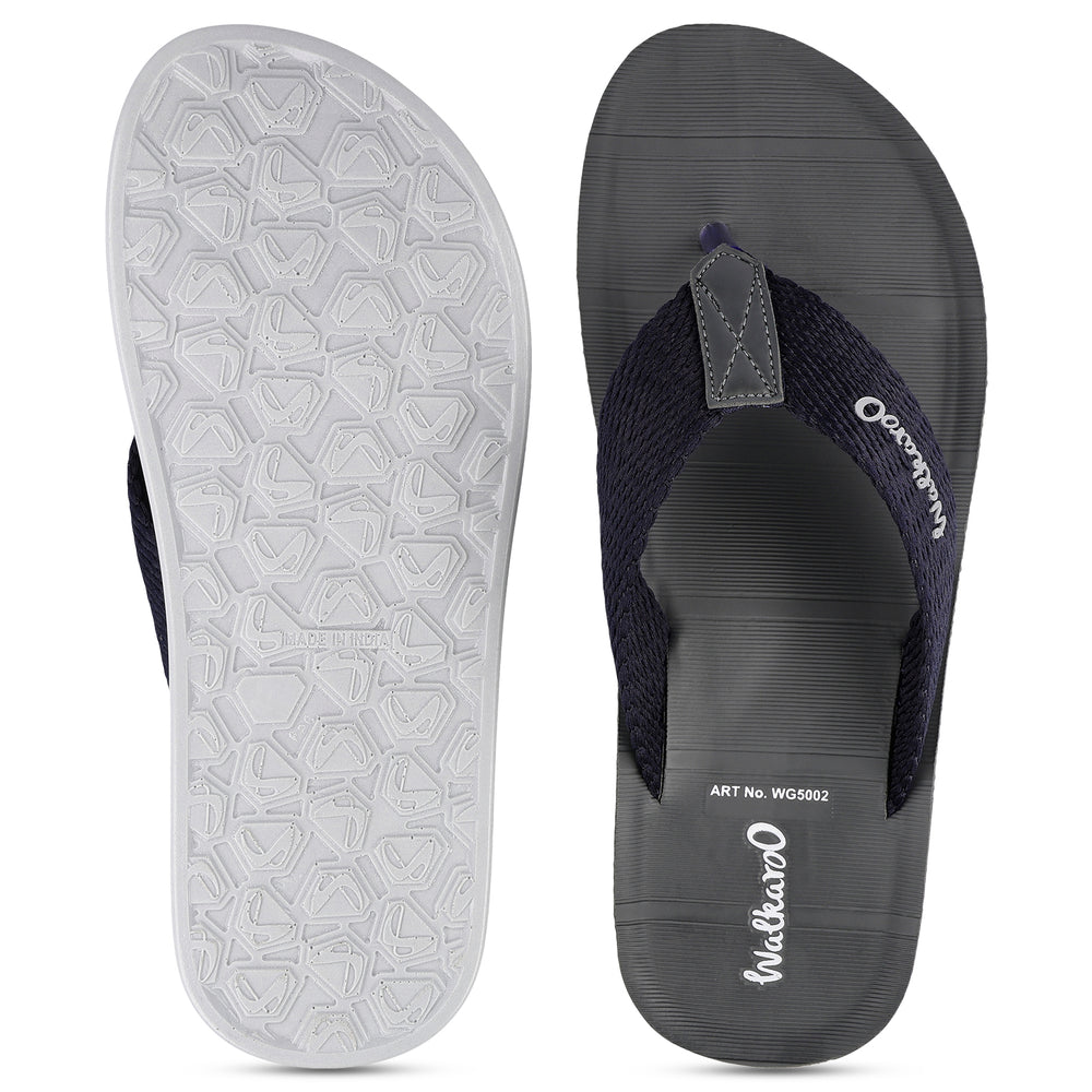 Buy Walkaroo Men Solid Thong Sandals WG5002 Blue Online at Best Price ...