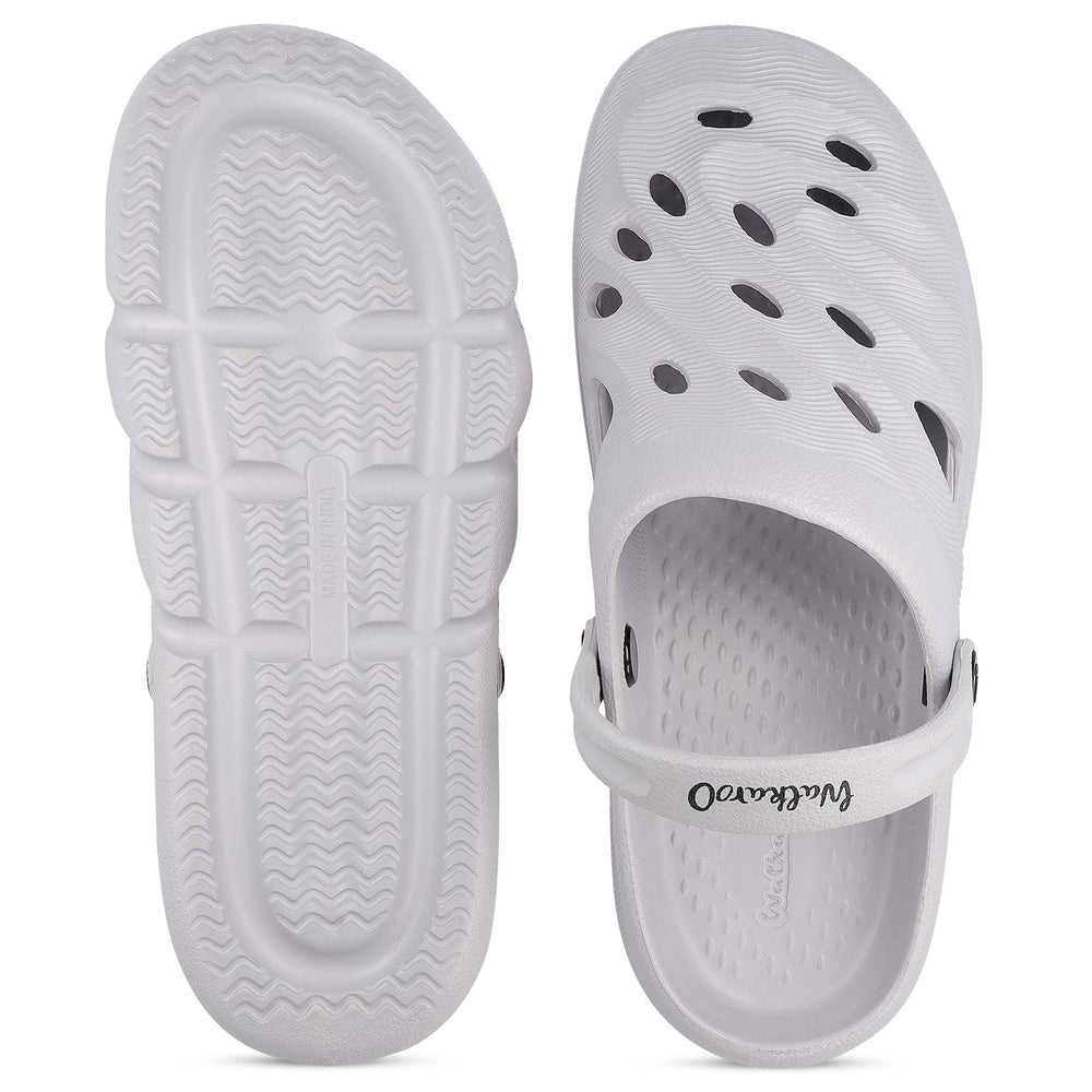 Men's Clogs - WC8732 Light Grey – Walkaroo Footwear