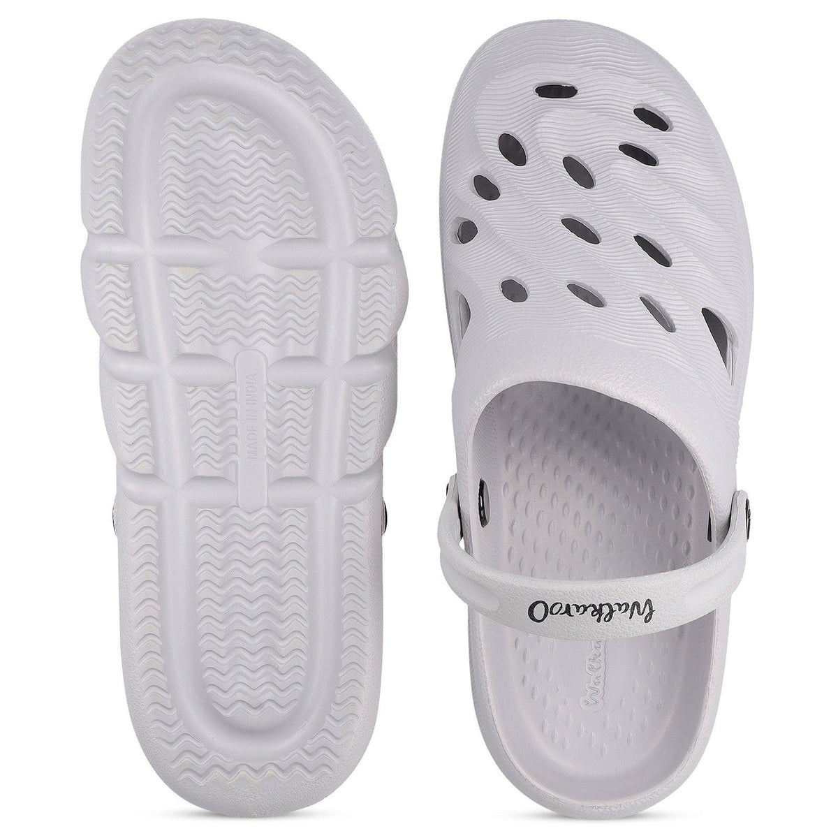 Men's Clogs - WC8732 Light Grey – Walkaroo Footwear