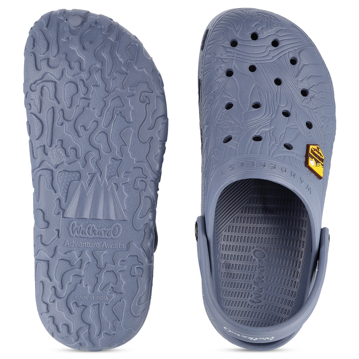 Men's Clogs - WC8801 Cool Grey – Walkaroo Footwear