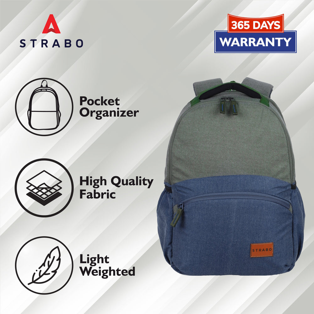 Cooper - Blue | College bags for boys and girls | Strabo – Walkaroo Footwear