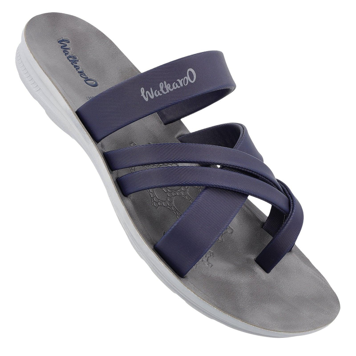 Men's Daily Wear Sandals - W5687 Grey Blue – Walkaroo Footwear