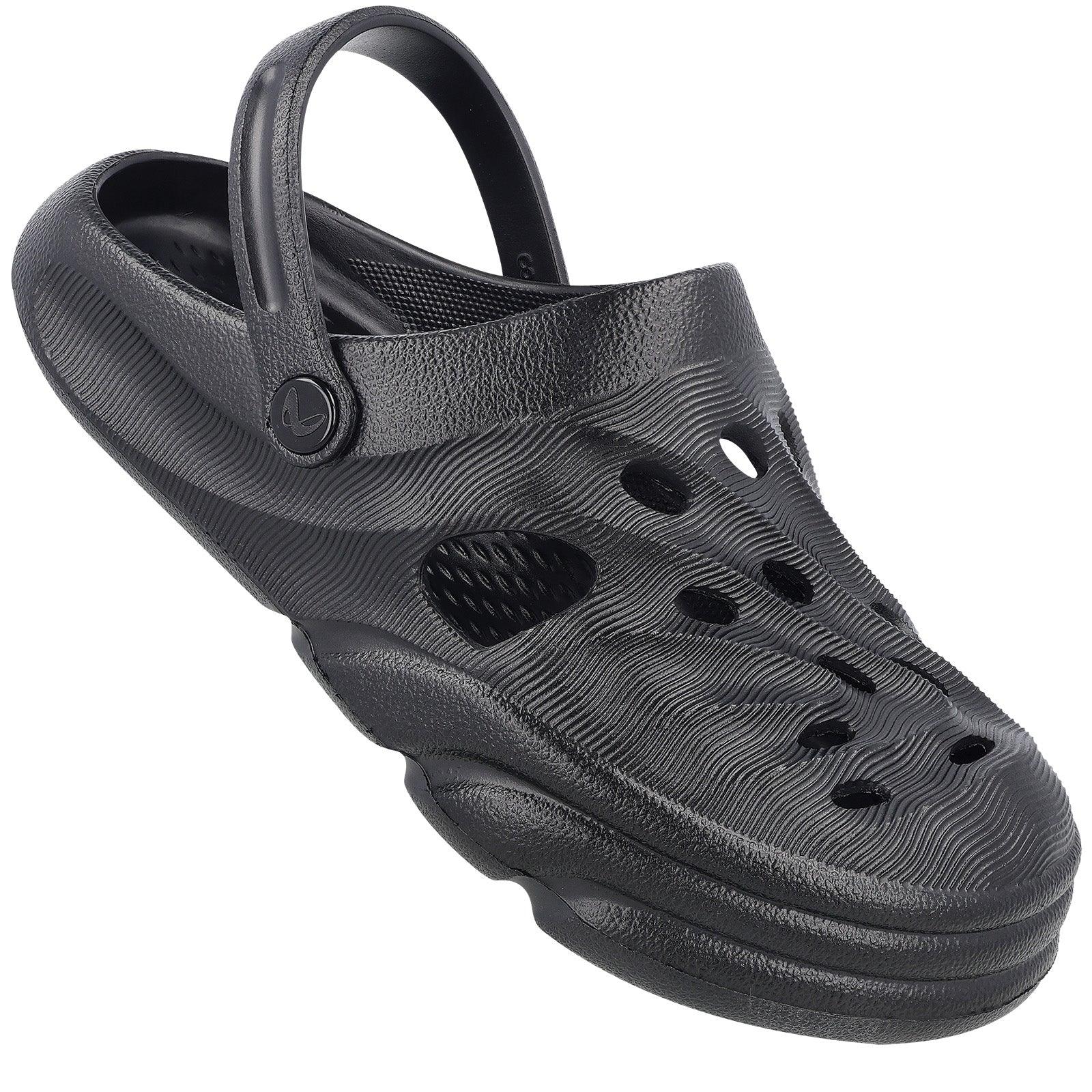 Men's Clogs - WC8732 Black – Walkaroo Footwear