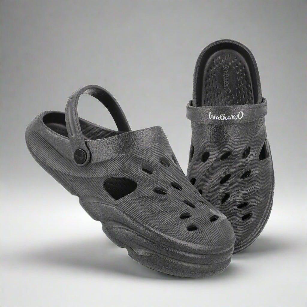 Men's Clogs - WC8732 Dark Grey – Walkaroo Footwear