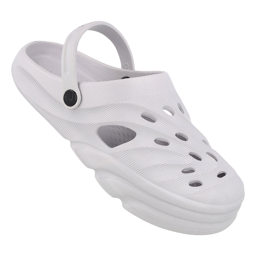 Walkaroo Mens Clogs - WC8732 Light Grey – Walkaroo Footwear
