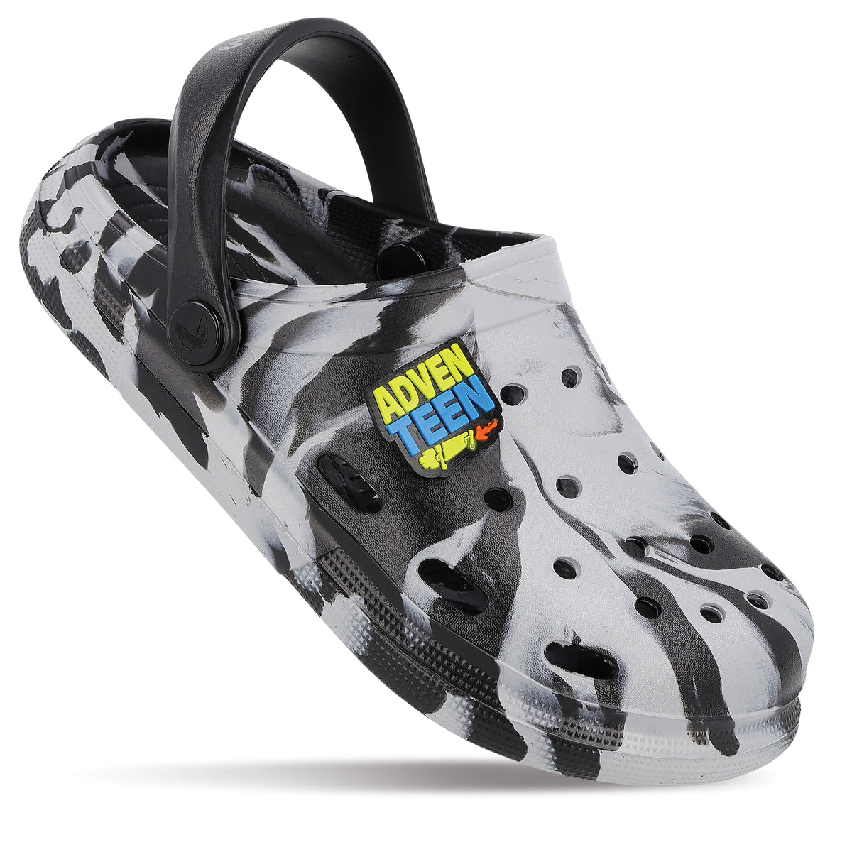 Boy's Clogs - WC8778 Grey Black – Walkaroo Footwear