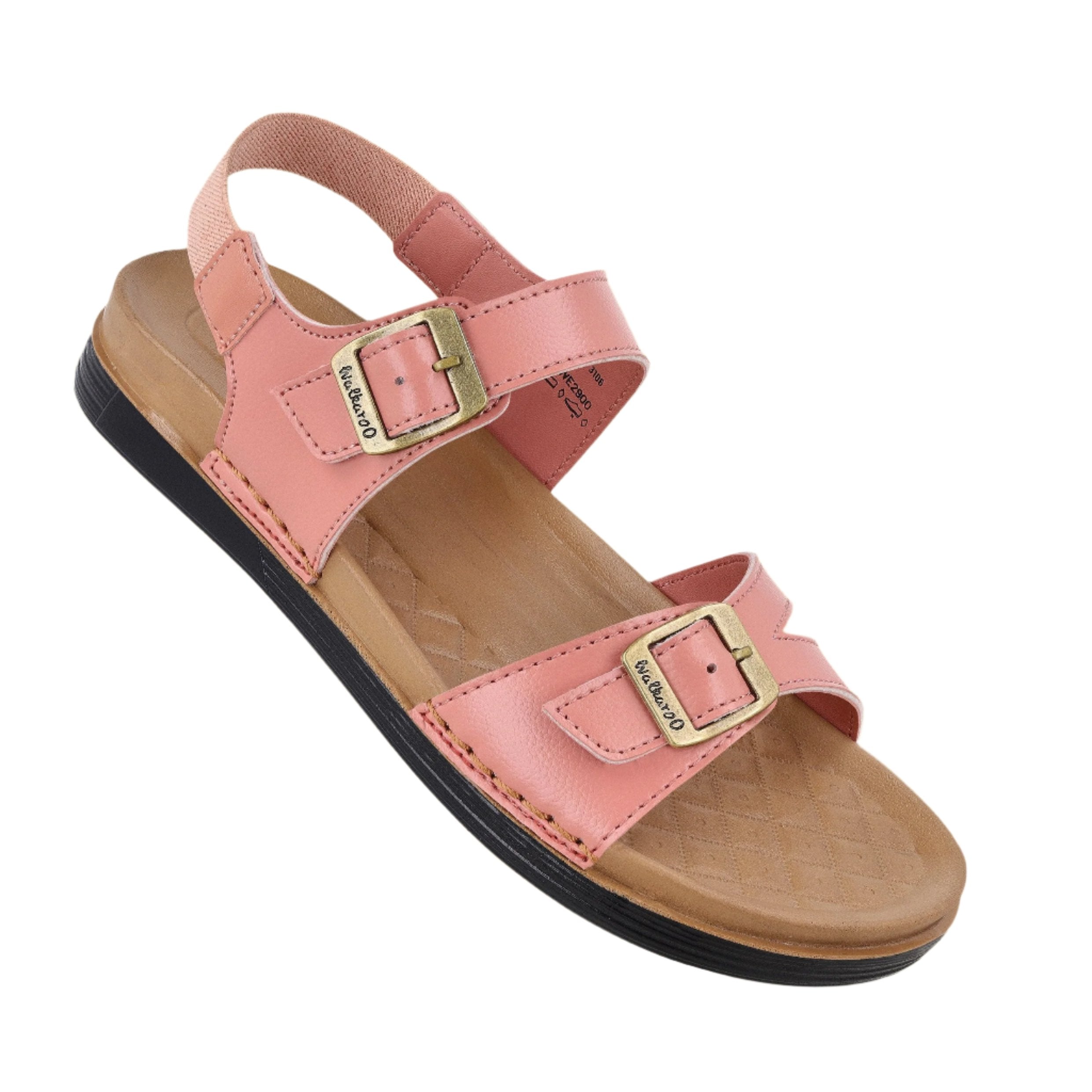 Women's Daily Wear Comfort Sandals - WE2900 Peach – Walkaroo Footwear
