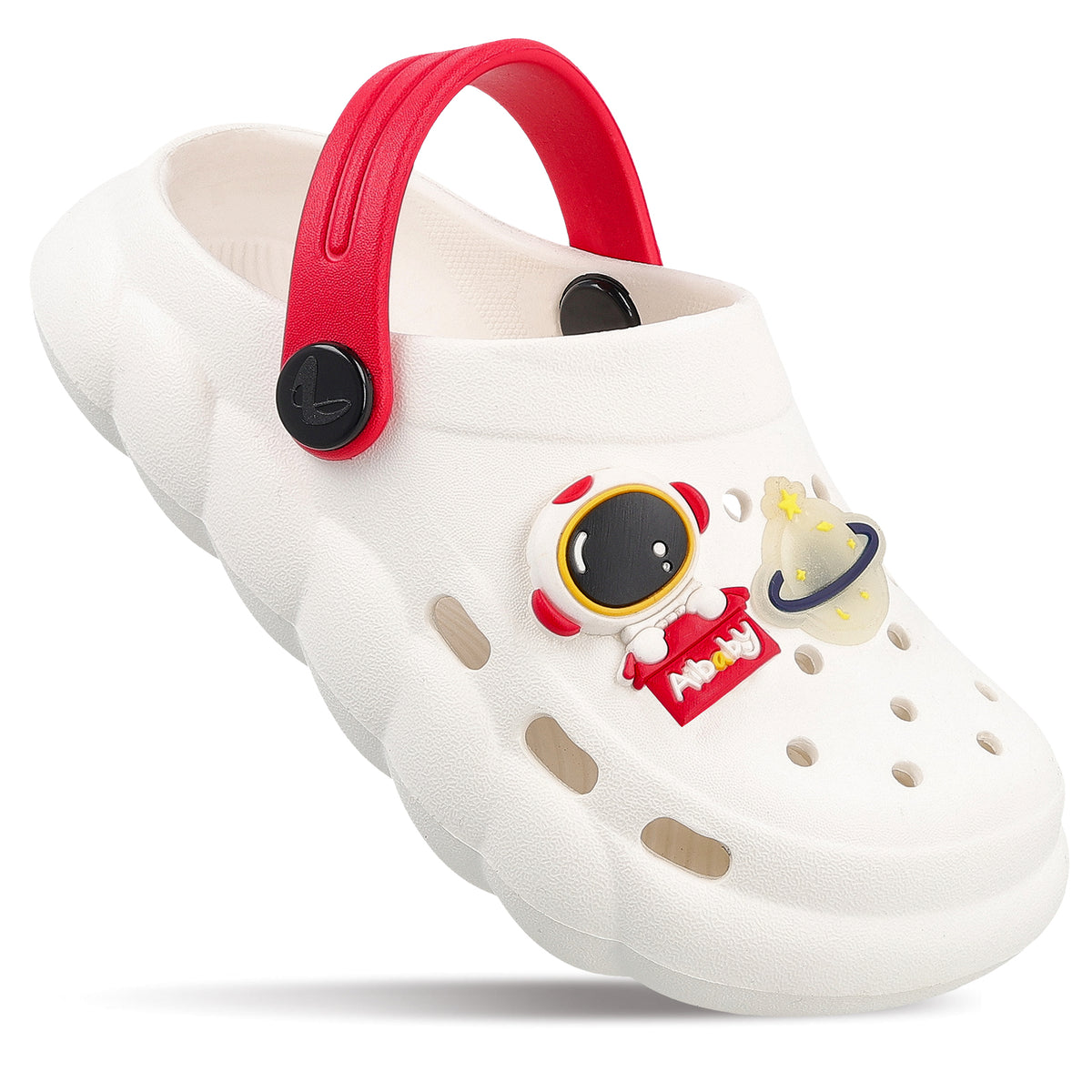 Buy Walkaroo Kid's Clogs WK358 White Red Online at Best Price in India ...