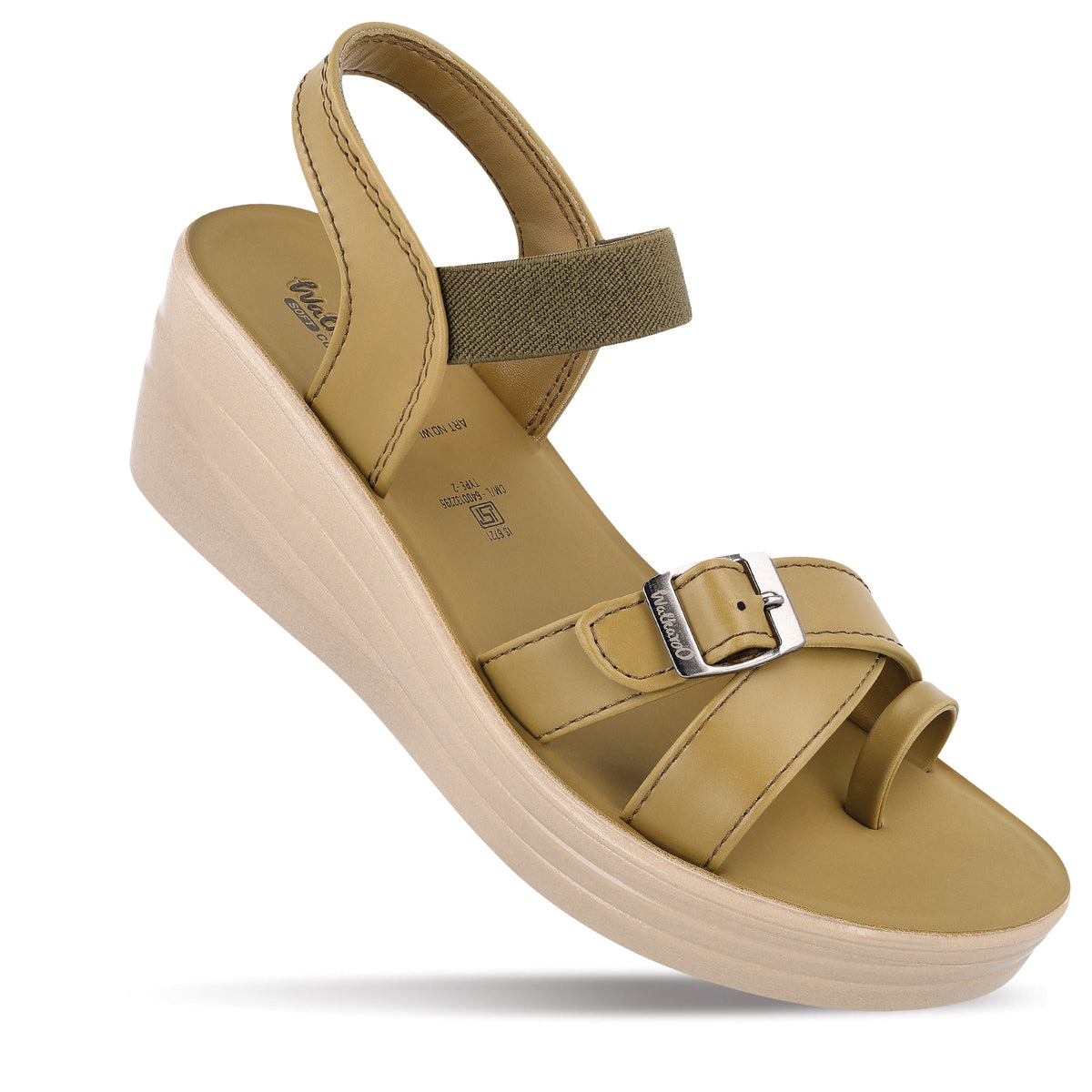 Women's Wedge Heel Sandals - WLP78012 Cocoon Green – Walkaroo Footwear