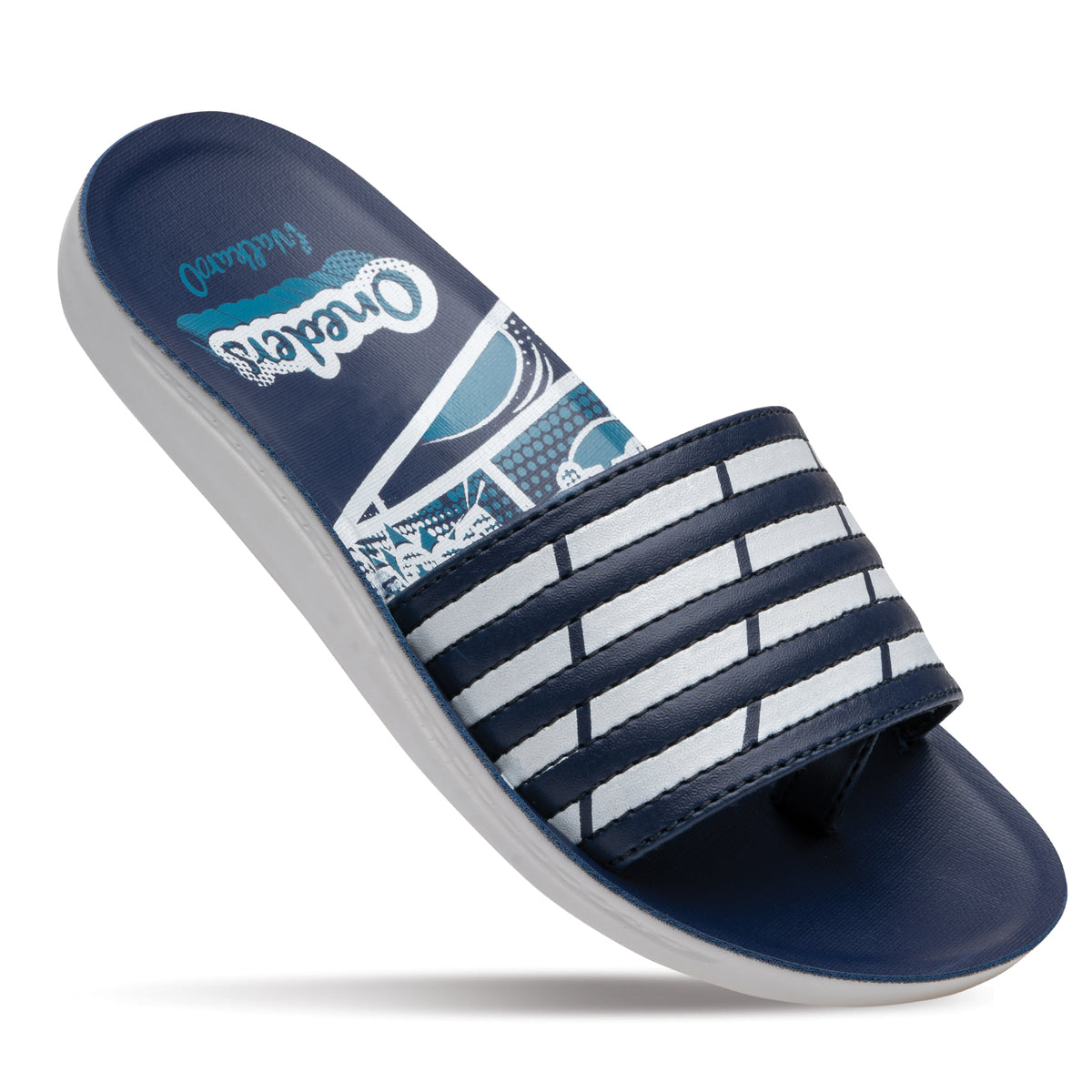 Buy Walkaroo Boy's Printed Sliders XK800 Navy Blue Online at Best Price ...